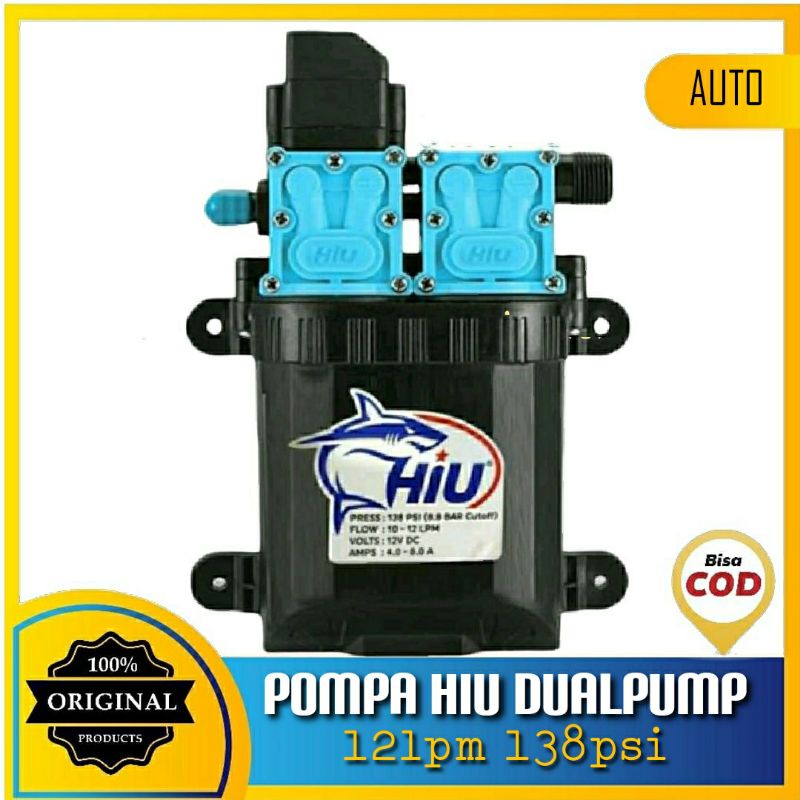 Jual DUALPUMP HIU OTOMATIS - POMPA CUCI STEAM CUCI AC BOOSTER SHOWER ...