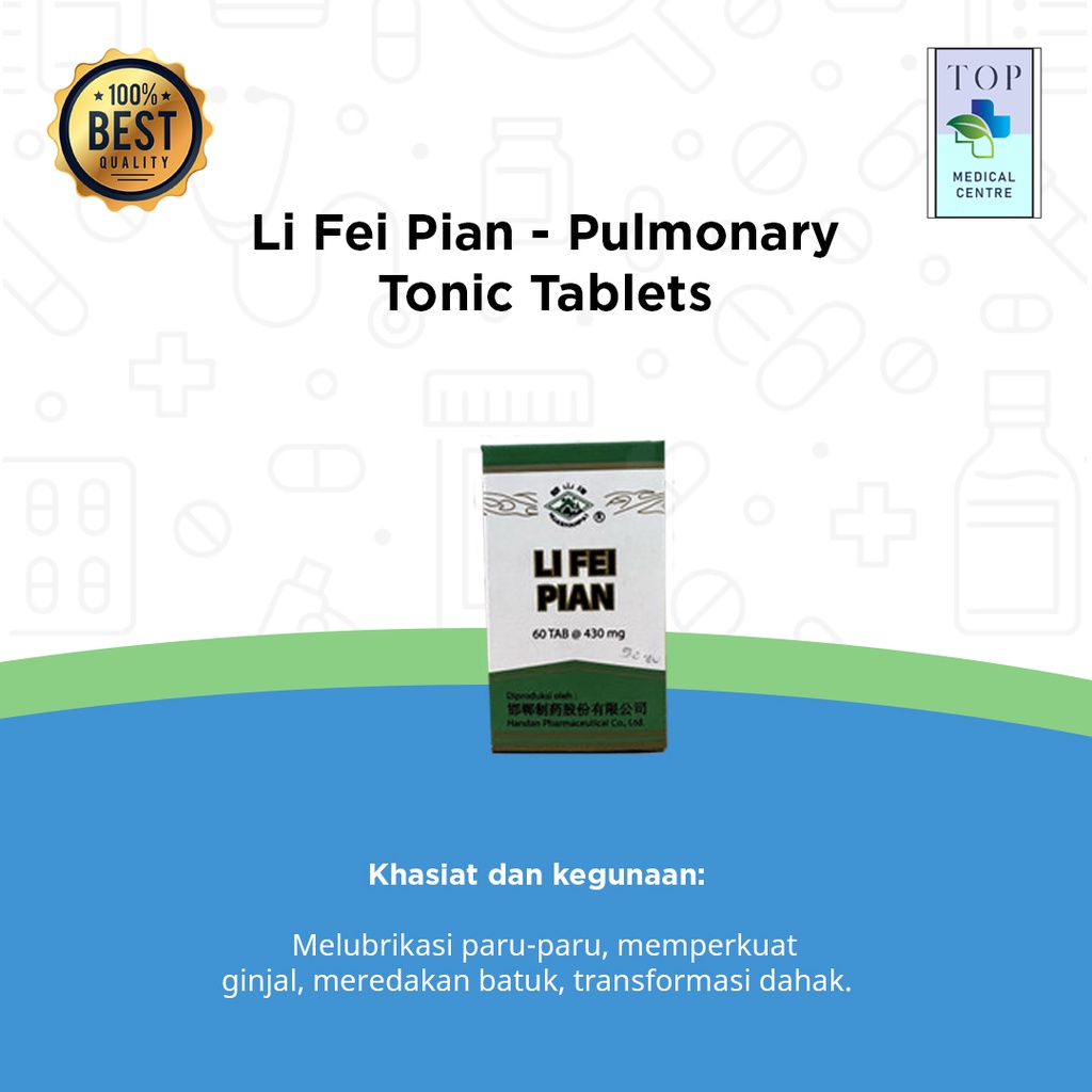 Jual Li Fei Pian - Pulmonary Tonic Tablets | Shopee Indonesia