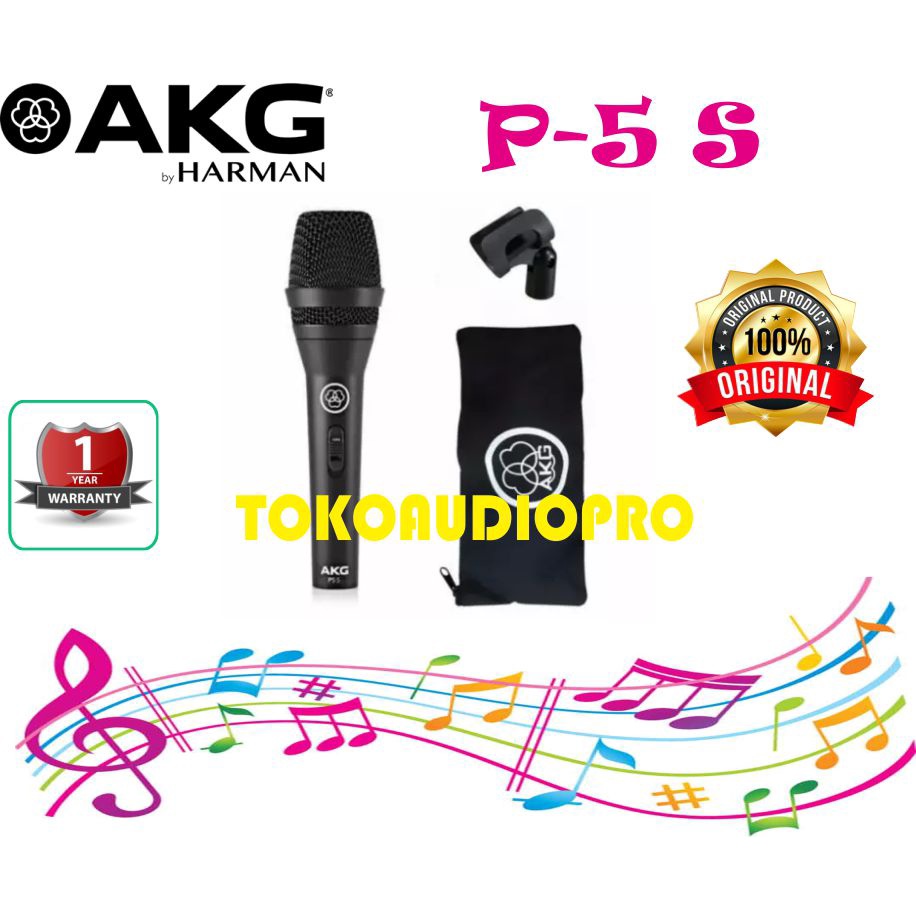 Jual Mic AKG P5S Dynamic Handheld Supercardioid Lead Vocal Mic Switched P-5S | Shopee Indonesia