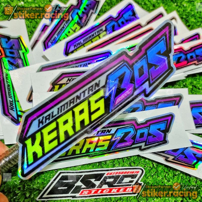 Jual sticker kalimantan keras bos hologram / sticker viral | Shopee ...