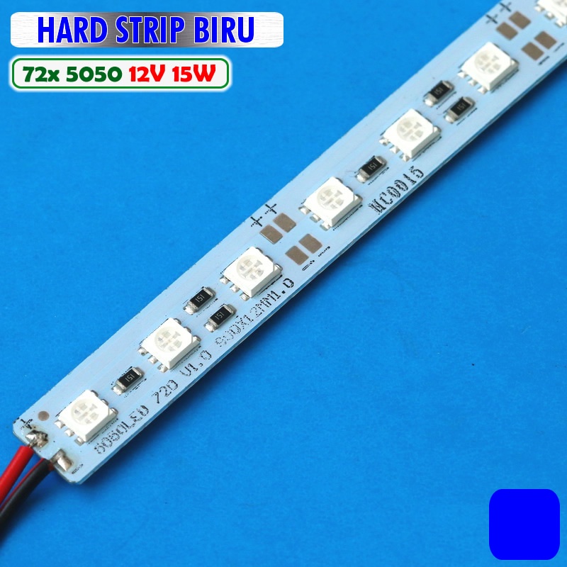 Jual Hard Strip 99Cm BIRU 12V 15W 72x Led SMD 5050 Iklan Huruf Neon Box ...