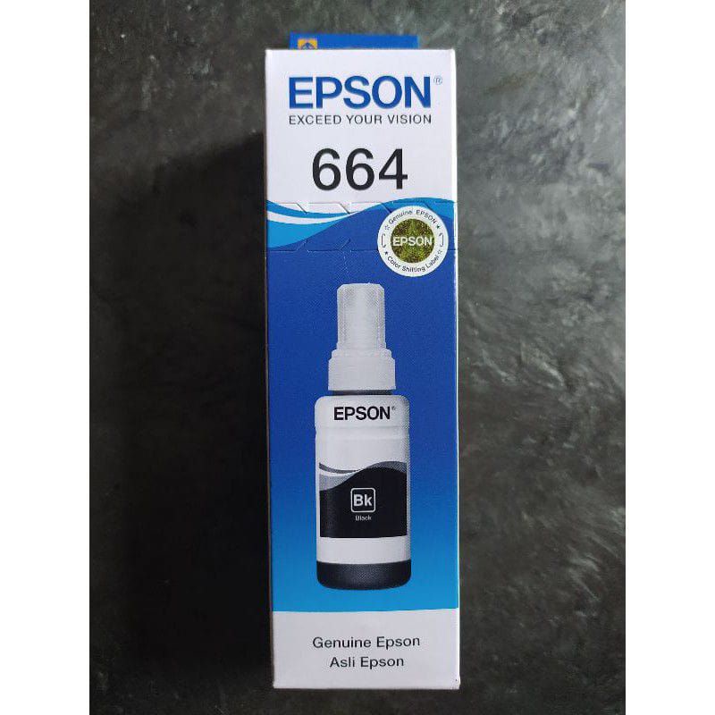Jual Tinta Epson 664 Black Harga per botol untuk Printer L100/L110/L120/L200/L210/L220 | Shopee ...