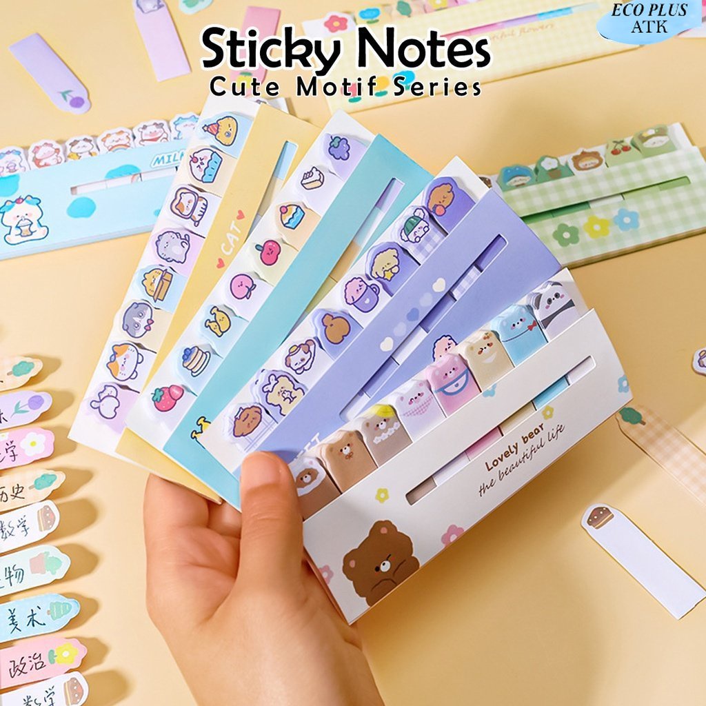 Jual Sticky Notes Memo Mini Isi 120 Lembar Motif Animal Kartun Hewan ...