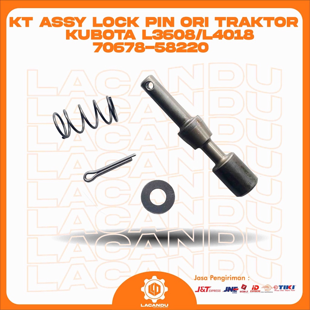 Jual KT ASSY LOCK PIN ORI KUBOTA L3608/L4018 70687-58220 FOR TRAKTOR 4 ...