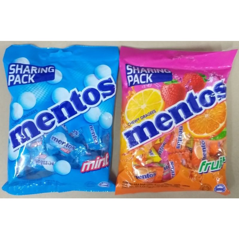 Jual KZ - permen mentos mint & fruit 121,5g isi kurang lebih 45pcs ...
