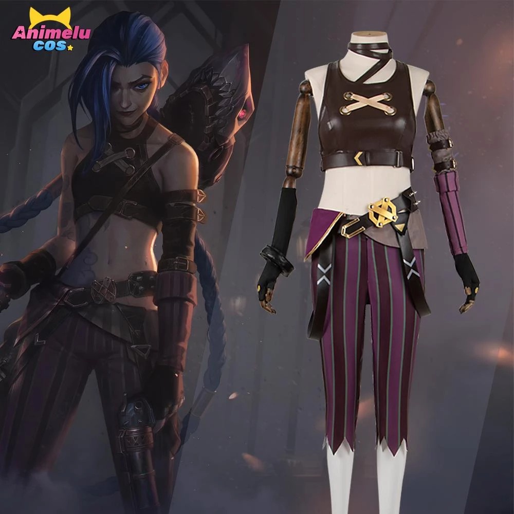 Jual Kostum Cosplay Arcane Game LOL Crit Loli Jinx Cosplay | Shopee ...