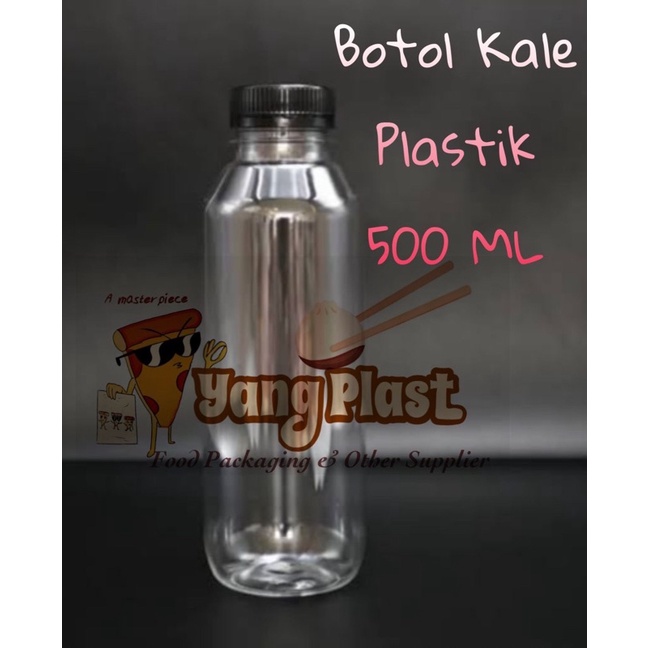 Jual {ISI 50 PCS} BOTOL KALE 500 ML / BOTOL PLASTIK 500 ML / BOTOL BOBA ...