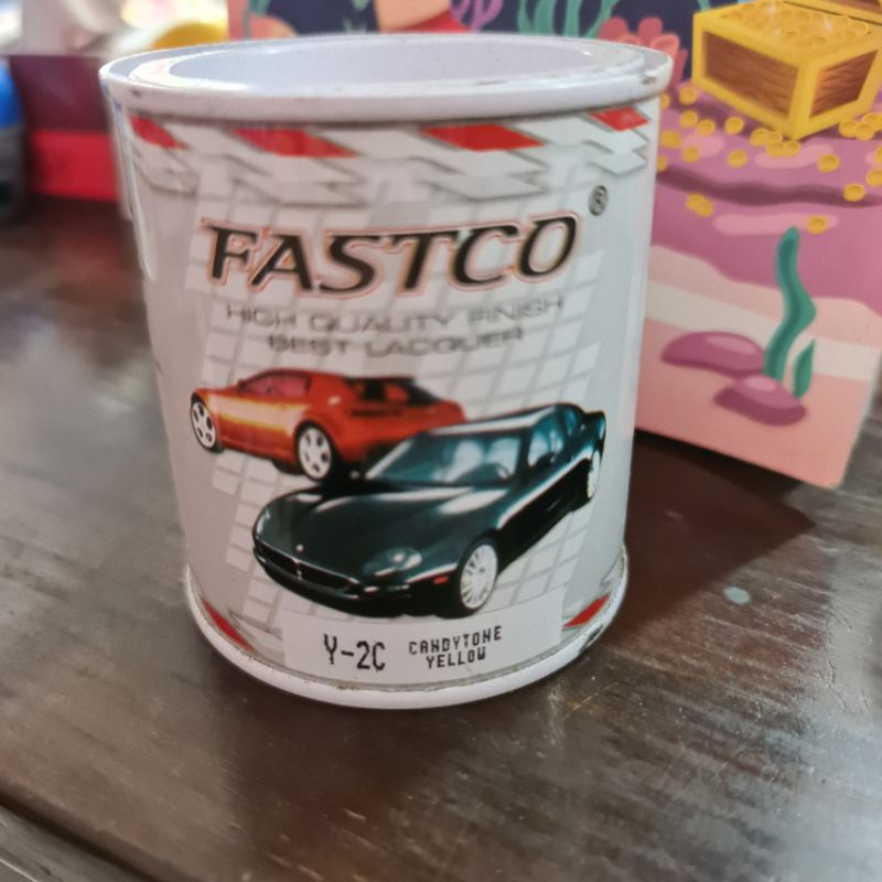 Jual Cat FASTCO Kecil Y-2C Candytone Yellow Cat Duco NC Mobil Motor ...