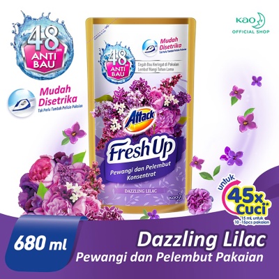 Jual Attack Fresh Up Softener Dazzling Lilac 680 ml | Shopee Indonesia