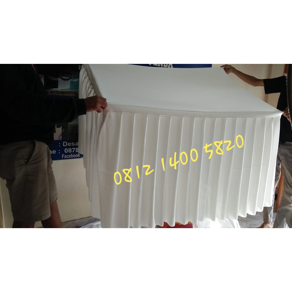 Jual BEST PRODUCK !!! SARUNG MEJA HOTEL/SARUNG MEJA PESTA#200CM ...