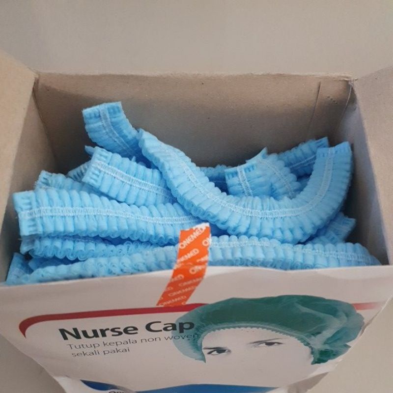 Jual NURSE CAP ONEMED ISI 100 PCS / NURSE CUP ONEMED / HAIR NET ...