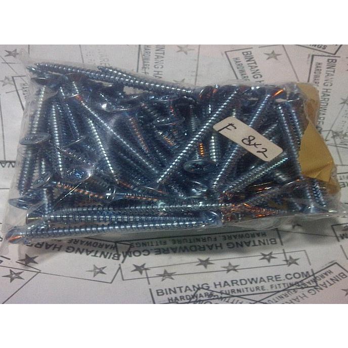Jual FH 8X2 @100 Skrup Tapping Diameter 8mm Panjang`2 Inch Sekrup ...