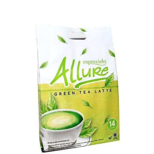 Jual TERBARU Allure Green Tea Matcha Latte Esprecielo Eco Bag 14sachets ...
