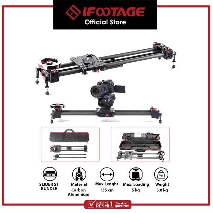Jual Ifootage Shark Slider S1 Bundle - Motorized Slider Camera | Shopee ...