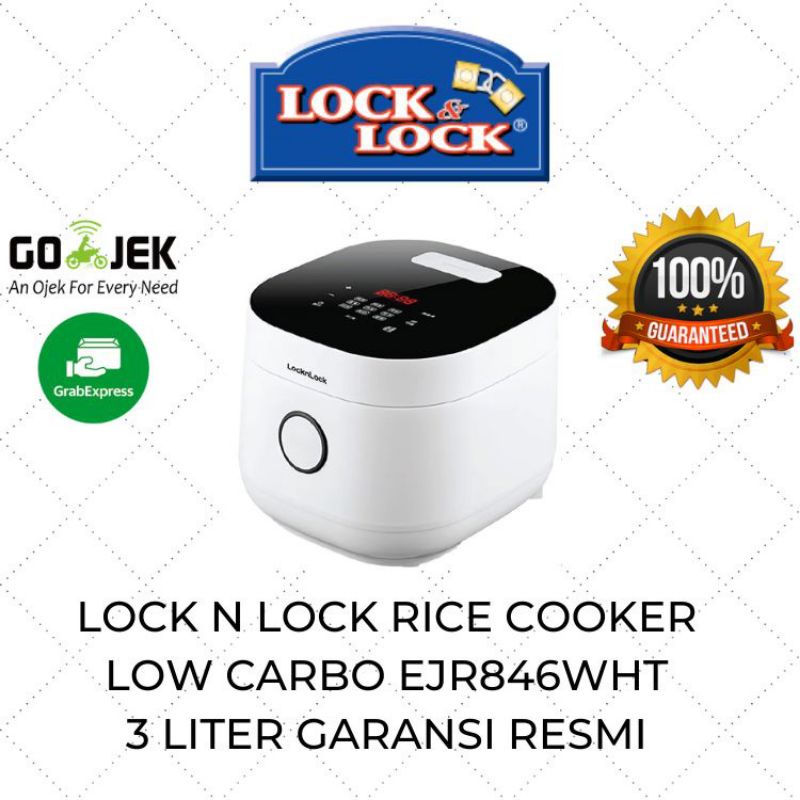 Jual LocknLock Rice Cooker Low Sugar 3L dengan 9 Fitur Memasak FREE 1 ...