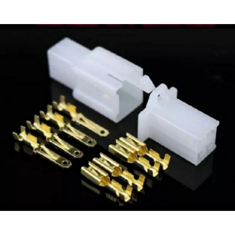 Jual soket socket 2 3 4 6 9 pin kecil konektor + skun soket motor ...