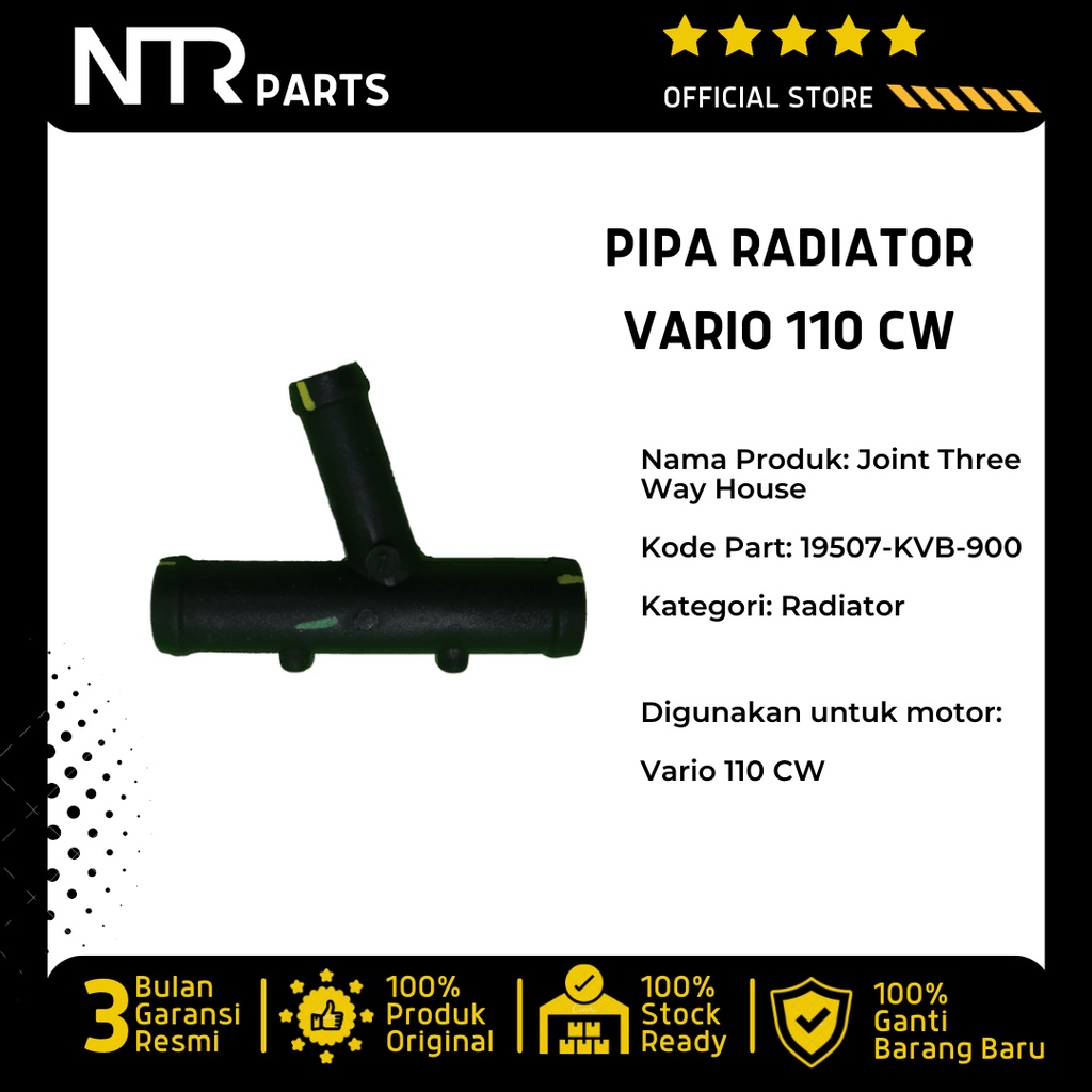 Jual Pipa selang radiator T joint three way vario 110 | Shopee Indonesia