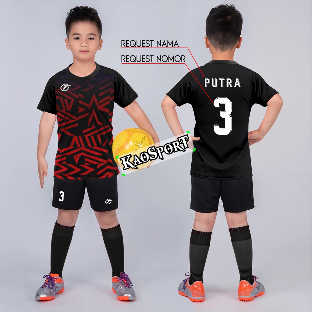 Jual Jersey Olahraga Anak/Kaos Futtsal-Sepak Bola anak-cetak nama+nomor ...