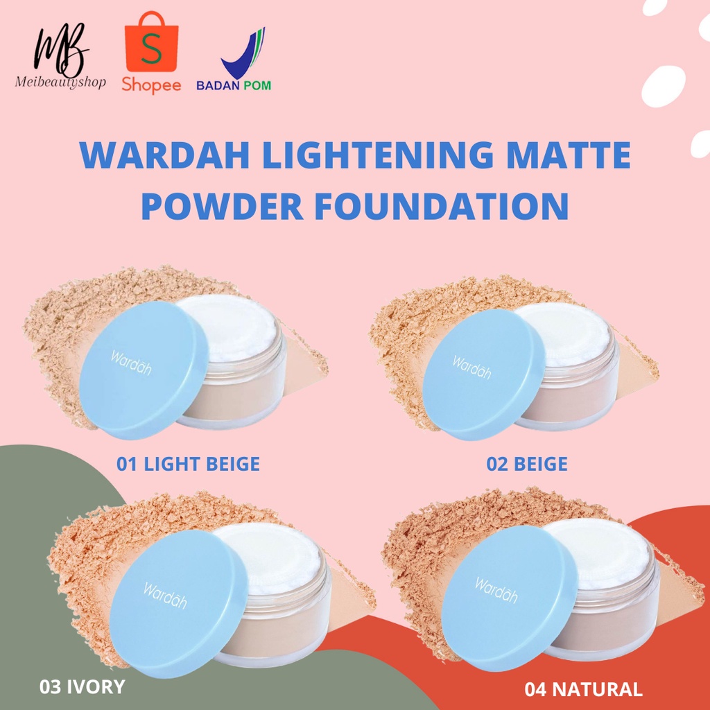 Jual Wardah Lightening Matte Powder - Bedak Tabur Yang Mencerahkan Dengan Hasil Matte Natural ...