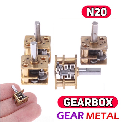 Jual Gear Box Reduction DIY N20 Geared Gearbox Motor Robot Roda Gigi ...