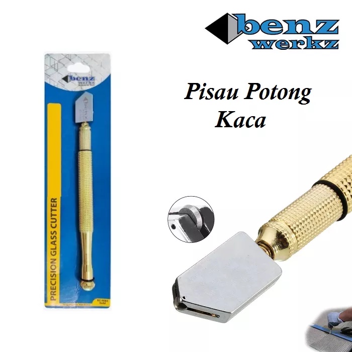 Jual Benz Pisau Potong Kaca / Glass Cutter Oil Glass Cutter Gold / Alat ...
