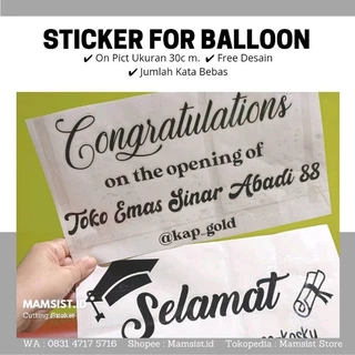 Jual stiker balon pvc Harga Terbaik & Termurah Juni 2024 | Shopee Indonesia