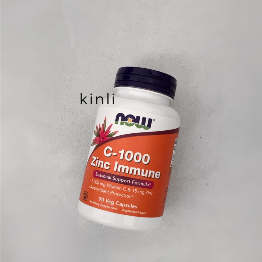 Jual now vitamin C 1000mg zinc immune 15mg 90 veg capsules | Shopee ...