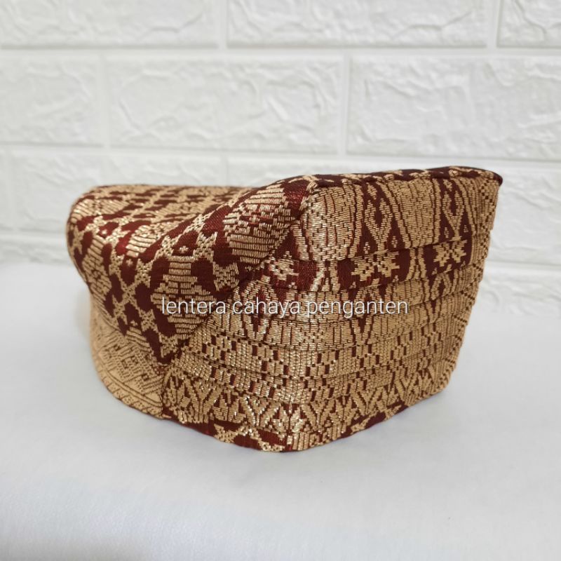 Jual topi marapulai pandai sikek maroon gold kualitas oke saluak ...