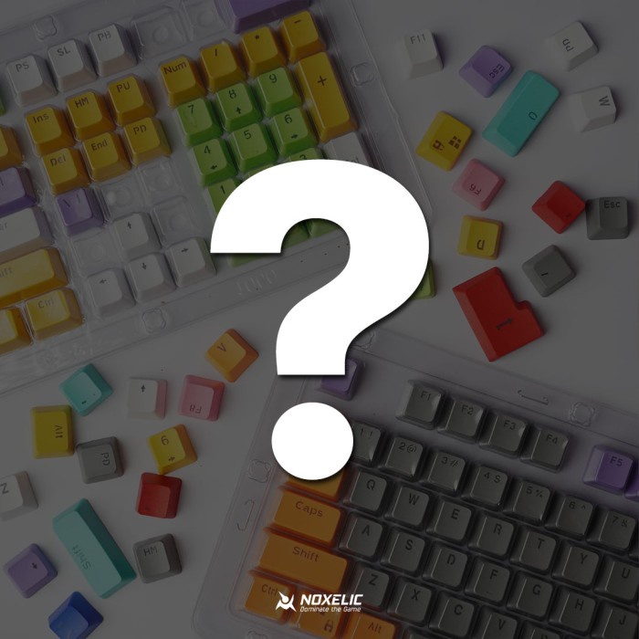 Jual Noxelic Keycaps Fullsize ABS Single PBT Double Shot 104 Keycap ...