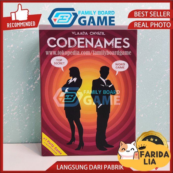 Jual Codenames Board Game English Code names boardgame Party Game 8 ...