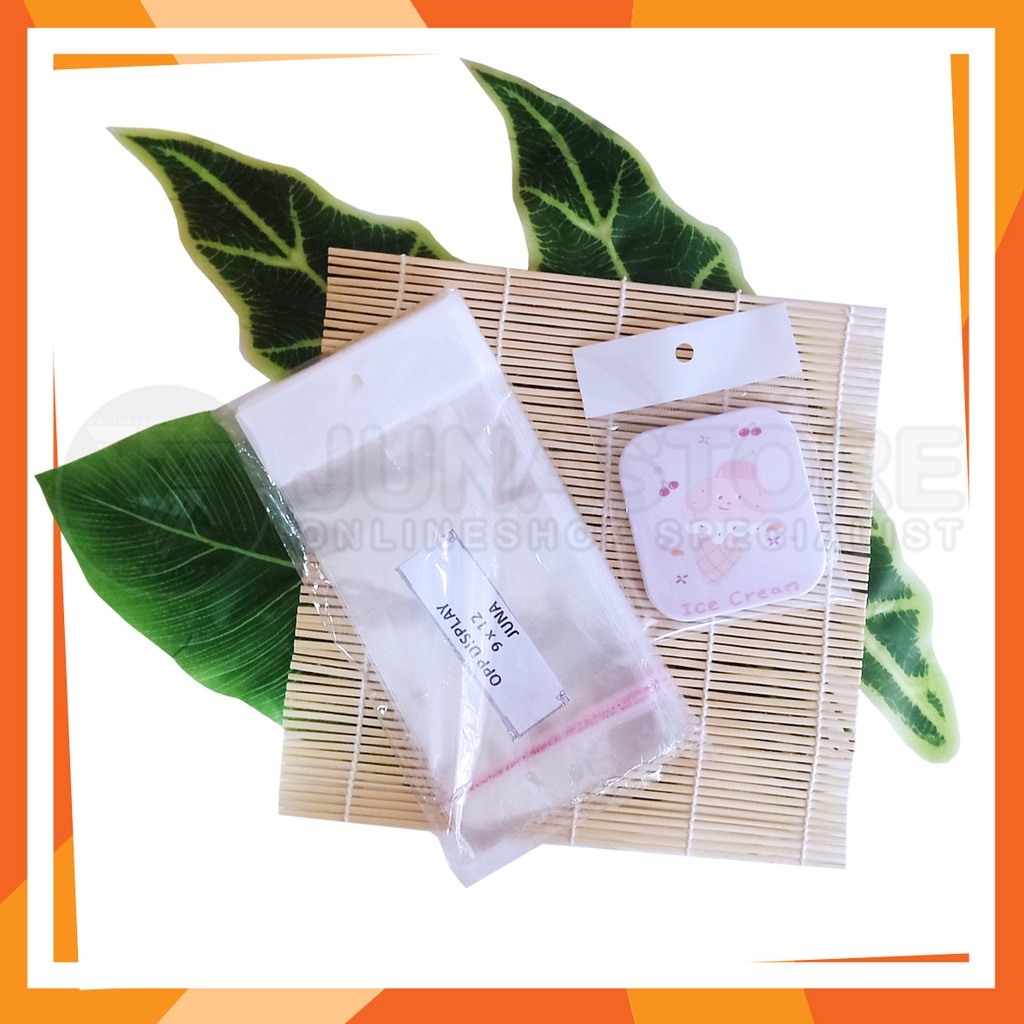 Jual Plastik OPP display 9 x 12 / plastik OPP gantung / plastik OPP ...