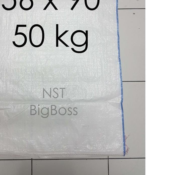 Jual 10 Lembar Karung 50KG Beras Plastik 50 KG Putih Susu Goni 56x90cm ...