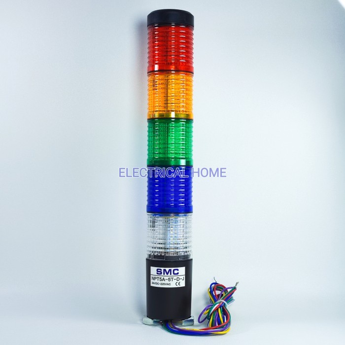 Jual Lampu Menara/Signal Tower With BUZZER 5 Lampu | Shopee Indonesia