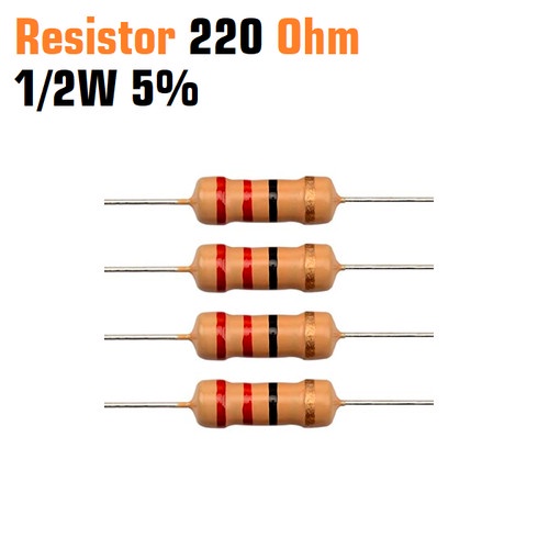 Jual 10PCS - Resistor 0,5Watt - 100R 100 200 200R 220R 220 330 330R ...