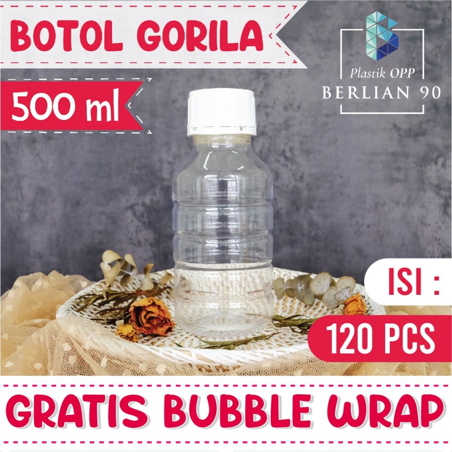 Jual ( PCS ) Botol BARU Chemical Plastik PET 500ml Tebal / Botol Jus / Botol Kopi / Botol ...