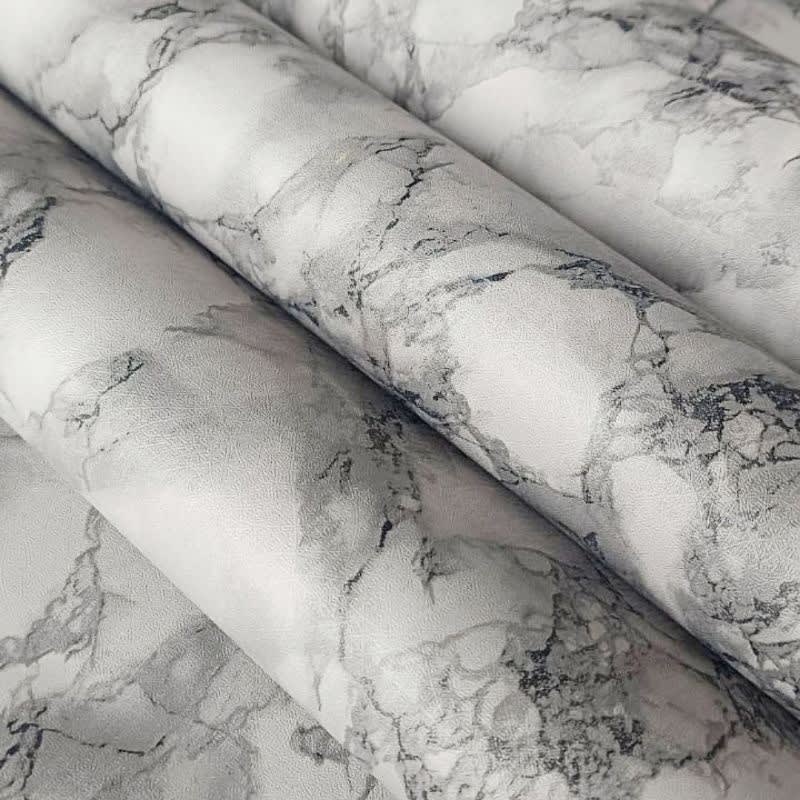 Jual Wallpaper Sticker Dinding Marmer Marble Abu Serat Hitam Minimalis ...