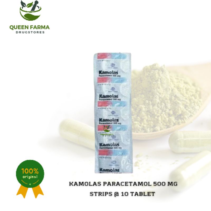 Jual Kamolas Paracetamol 500 mg 10 tablet | Shopee Indonesia