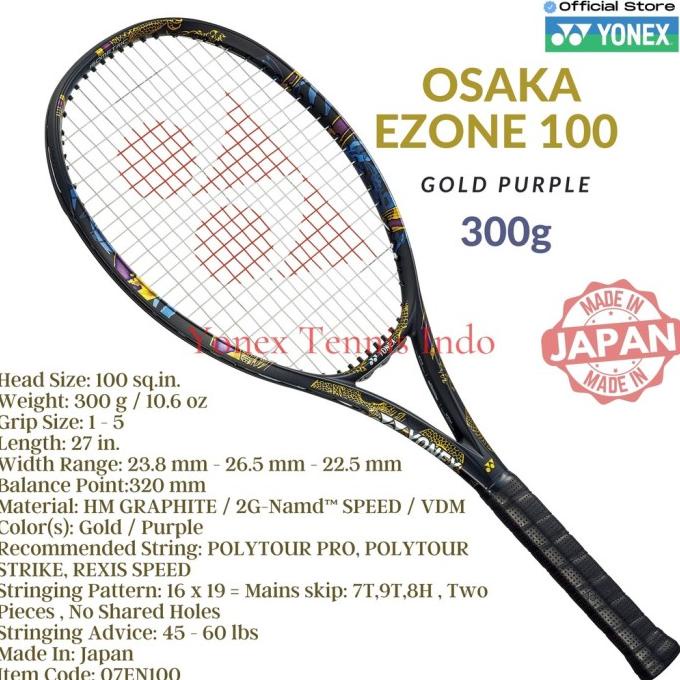 Jual Yonex OSAKA EZONE 100 300g Limited edition - Gold Purple | Shopee Indonesia
