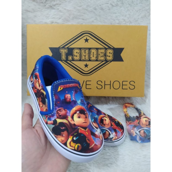 Jual SEPATU ANAK KARAKTER BOBOIBOY SLIP ON FREE CETAK NAMA DAN PHOTO ...