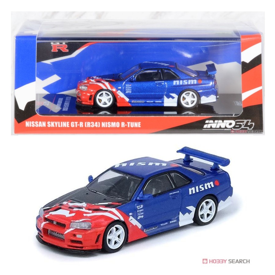 Jual INNO64 NISSAN SKYLINE GT-R R34 NISMO R-TUNE DIECAST MOBIL CAR ...
