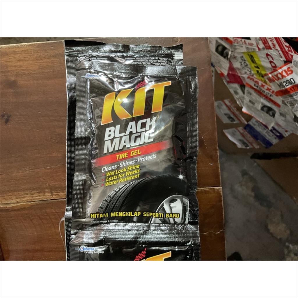 Jual KIT BLACK MAGIC TIRE GEL Semir Ban Mobil dan Motor kemasan SACHET ...