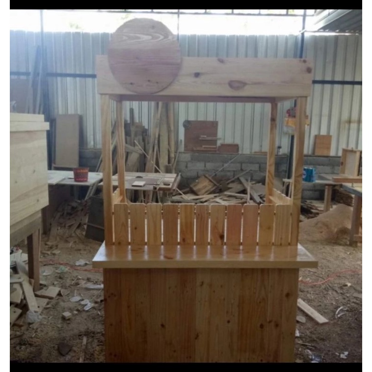 Jual booth kayu Booth mini grobak jualan serbaguna | Shopee Indonesia