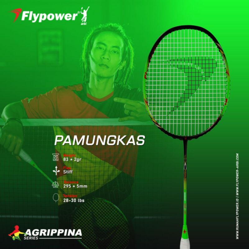 Jual FLYPOWER PAMUNGKAS RAKET BADMINTON AGRIPPINA SERIES ORIGINAL ...