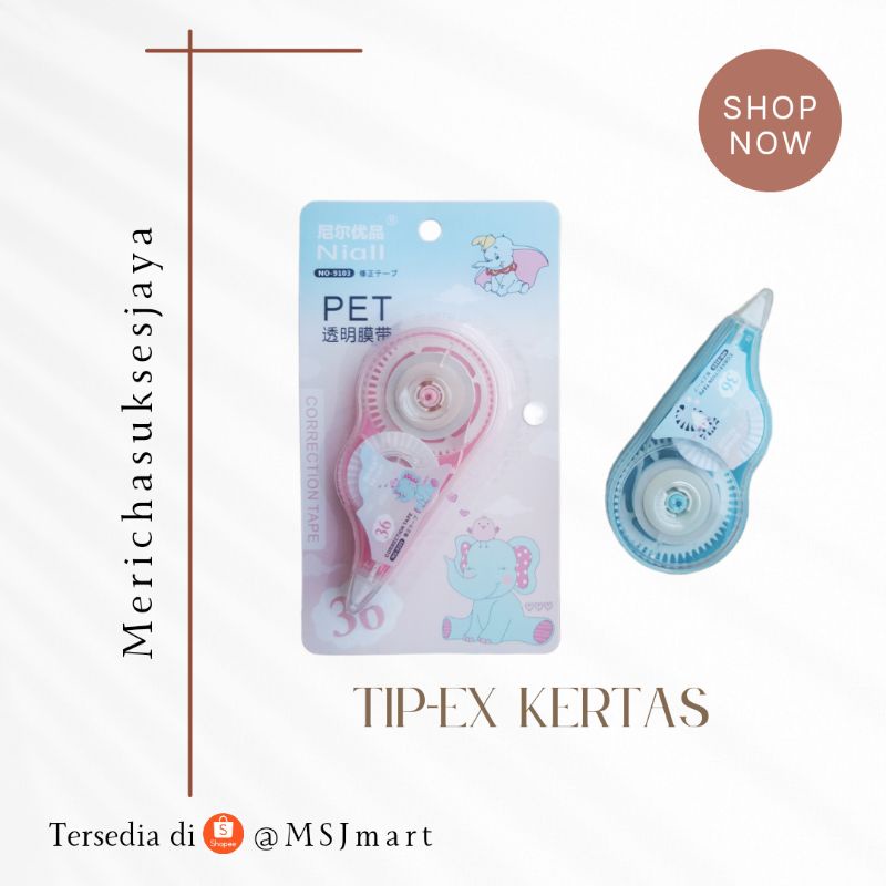 Jual Correction Tape/ Tip-ex kertas 36meter | Shopee Indonesia