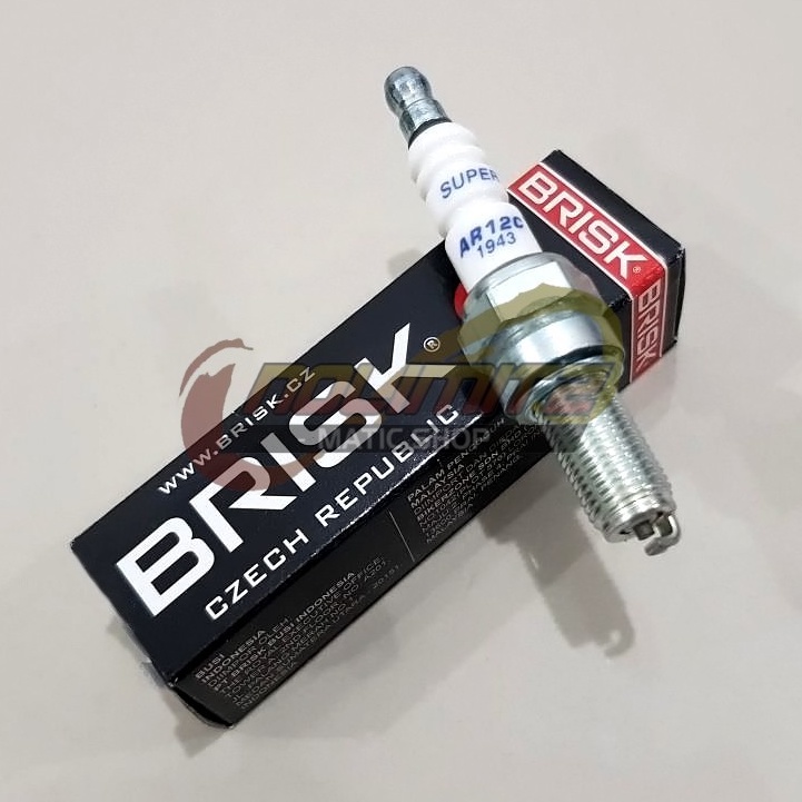Jual Busi Racing Brisk Copper Super Yttrium AR12C NMAX Aerox 155 ADV PCX Vario Beat Scoopy ...