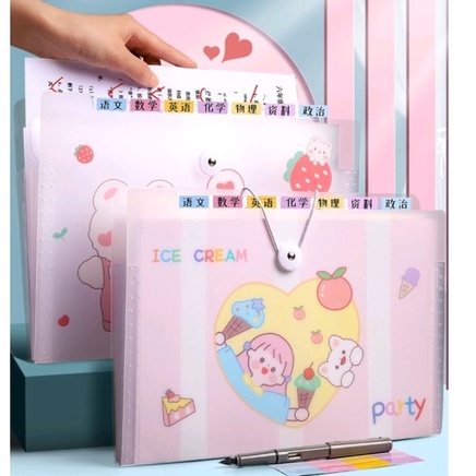 Jual File Folder Map Korea/Document Organizer/Folder Map Plastik ...