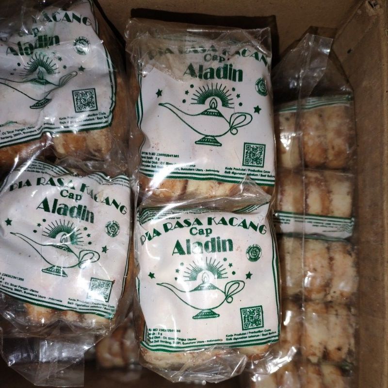 Jual jajanan jadul roti kacang cap aladin kue kacang | Shopee Indonesia