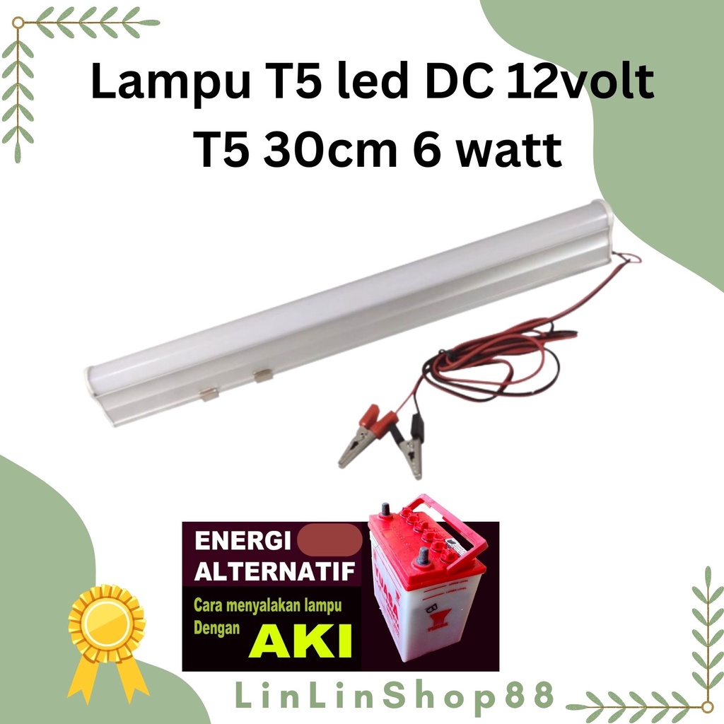 Jual Lampu T5 led DC 12volt T5 30cm 6 watt | Shopee Indonesia