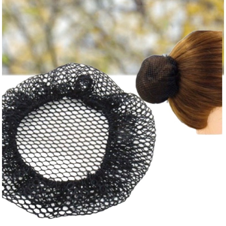 Jual harnet rambut/ sanggul/ Cepol jaring murah hitam | Shopee Indonesia