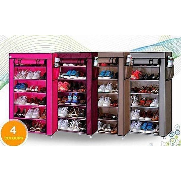 Jual Rak Sepatu Minimalis Rak Sepatu Susun Rak Sendal 7 Tingkat Rangka ...